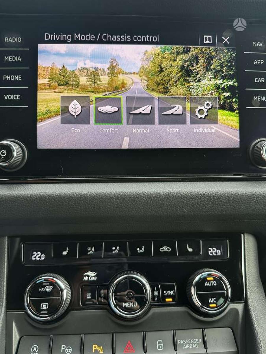 Черный Шкода Kodiaq 2022 в Клайпеда, объемом двигателя 1.97 л и пробегом 65 тыс. км за 33800 €, фото 26 на AUTOMOTO.COM.LV