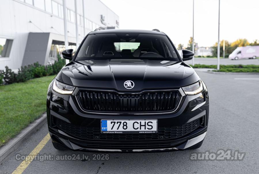 Черный Шкода Kodiaq 2022 в Таллин, объемом двигателя 1.50 л и пробегом 62 тыс. км за 33990 €, фото 3 на AUTOMOTO.COM.LV