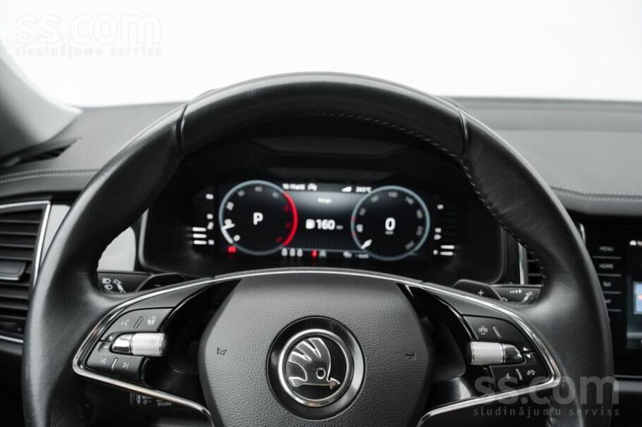 Black Skoda Kodiaq 2022 in Riga, with an engine capacity of 2.00 L and mileage of 93 thousand km for 31350 €, photo 25 on AUTOMOTO.COM.LV