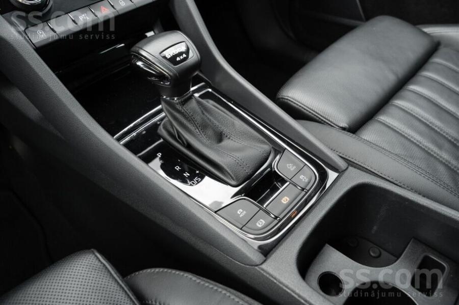 Black Skoda Kodiaq 2022 in Riga, with an engine capacity of 2.00 L and mileage of 93 thousand km for 31350 €, photo 26 on AUTOMOTO.COM.LV