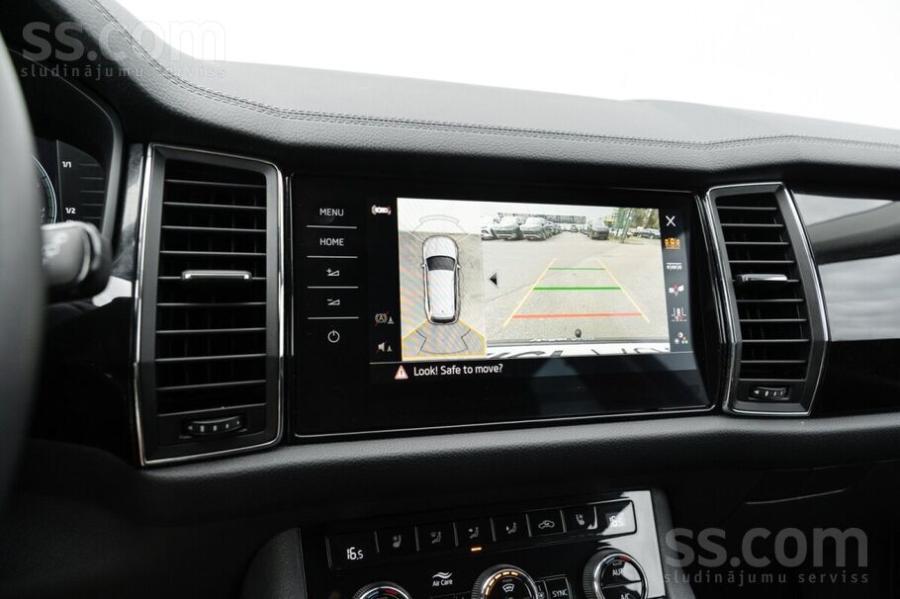 Black Skoda Kodiaq 2022 in Riga, with an engine capacity of 2.00 L and mileage of 93 thousand km for 31350 €, photo 28 on AUTOMOTO.COM.LV