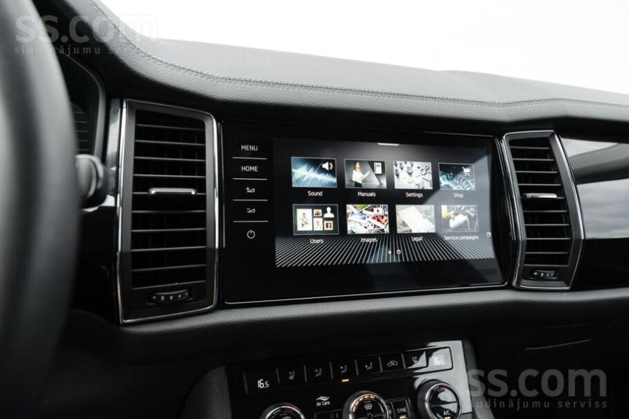 Black Skoda Kodiaq 2022 in Riga, with an engine capacity of 2.00 L and mileage of 93 thousand km for 31350 €, photo 32 on AUTOMOTO.COM.LV