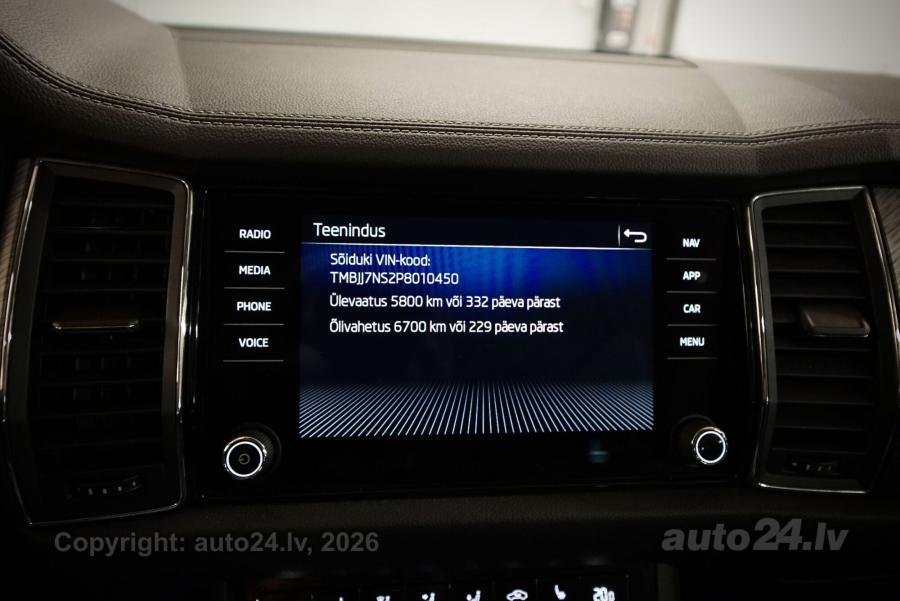 Черный Шкода Kodiaq 2022 в Таллин, объемом двигателя 2.00 л и пробегом 128 тыс. км за 25990 €, фото 18 на AUTOMOTO.COM.LV