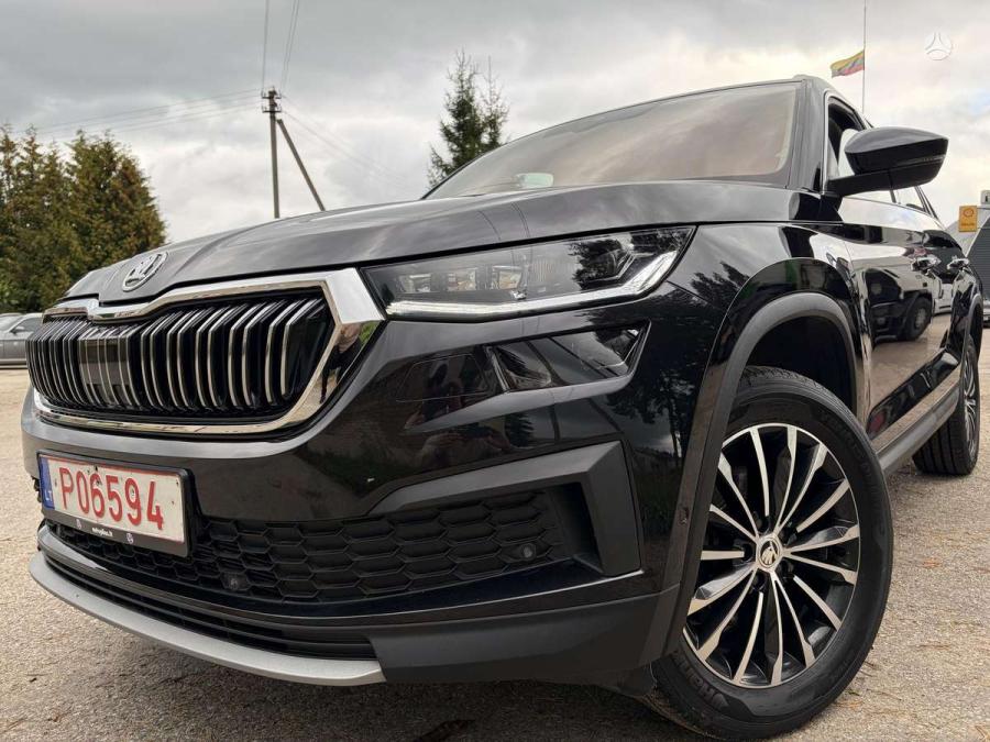 Черный Шкода Kodiaq 2022 в Утена, объемом двигателя 1.97 л и пробегом 187 тыс. км за 22777 €, фото 1 на AUTOMOTO.COM.LV