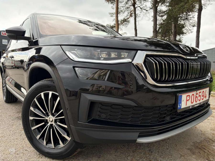 Черный Шкода Kodiaq 2022 в Утена, объемом двигателя 1.97 л и пробегом 187 тыс. км за 22777 €, фото 3 на AUTOMOTO.COM.LV