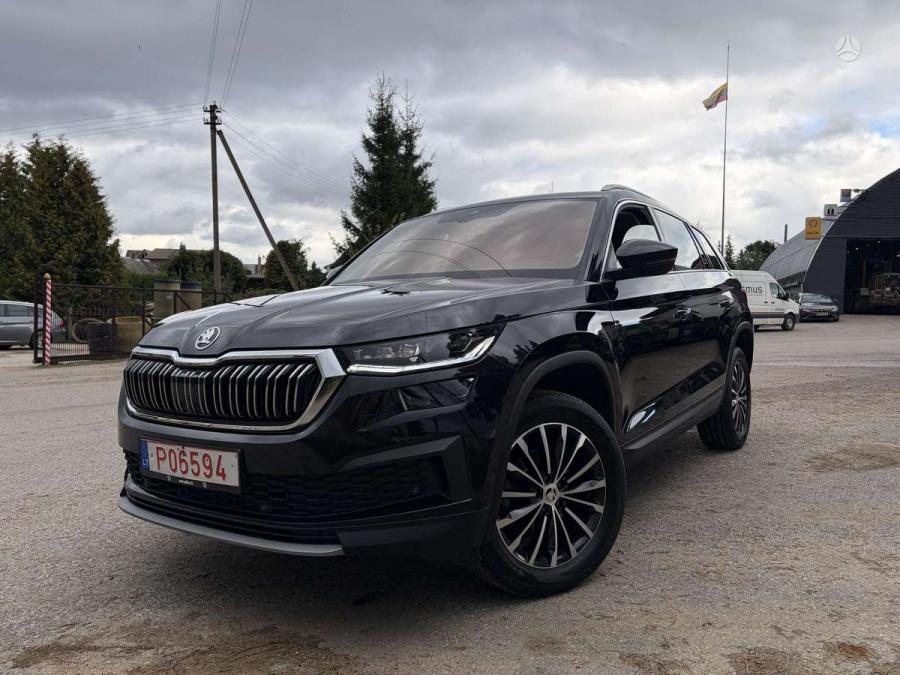 Черный Шкода Kodiaq 2022 в Утена, объемом двигателя 1.97 л и пробегом 187 тыс. км за 22777 €, фото 4 на AUTOMOTO.COM.LV