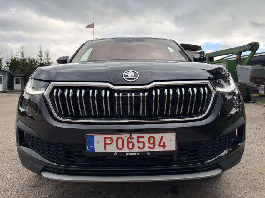 Черный Шкода Kodiaq 2022 в Утена, объемом двигателя 1.97 л и пробегом 187 тыс. км за 22777 €, фото 5 на AUTOMOTO.COM.LV