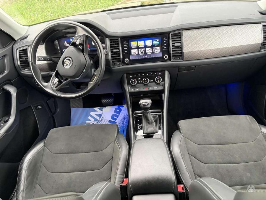 Черный Шкода Kodiaq 2022 в Утена, объемом двигателя 1.97 л и пробегом 187 тыс. км за 22777 €, фото 11 на AUTOMOTO.COM.LV