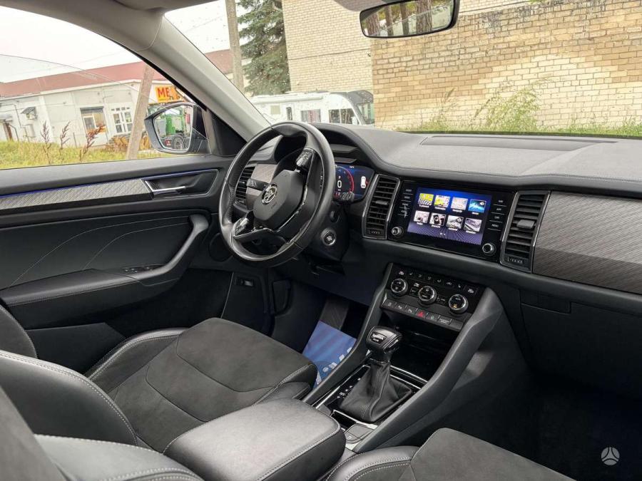 Черный Шкода Kodiaq 2022 в Утена, объемом двигателя 1.97 л и пробегом 187 тыс. км за 22777 €, фото 14 на AUTOMOTO.COM.LV