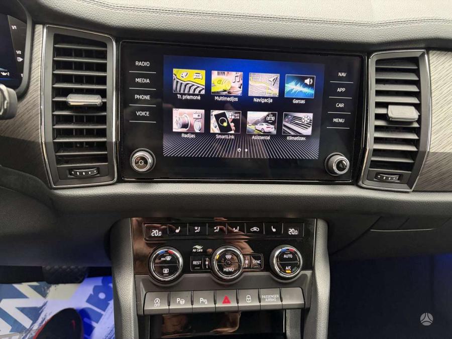 Черный Шкода Kodiaq 2022 в Утена, объемом двигателя 1.97 л и пробегом 187 тыс. км за 22777 €, фото 19 на AUTOMOTO.COM.LV