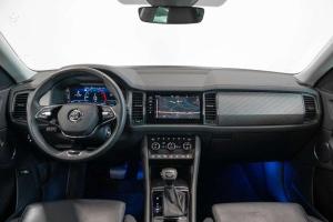 Black Skoda Kodiaq 2022 in Vilnius, with an engine capacity of 2.00 L and mileage of 108 thousand km for 32500 €, photo 9 on AUTOMOTO.COM.LV