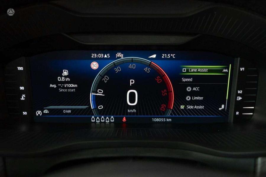 Black Skoda Kodiaq 2022 in Vilnius, with an engine capacity of 2.00 L and mileage of 108 thousand km for 32500 €, photo 11 on AUTOMOTO.COM.LV