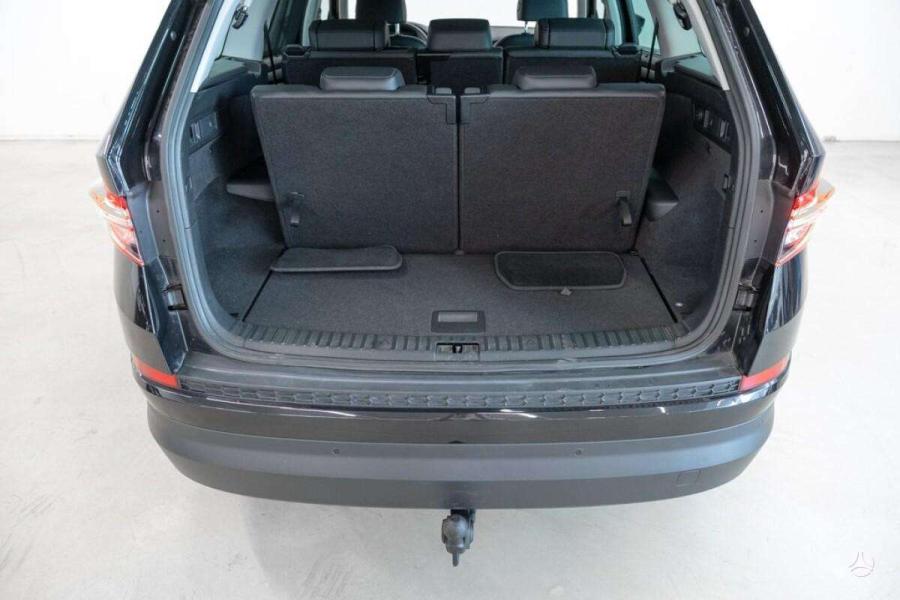Black Skoda Kodiaq 2022 in Vilnius, with an engine capacity of 2.00 L and mileage of 108 thousand km for 32500 €, photo 26 on AUTOMOTO.COM.LV