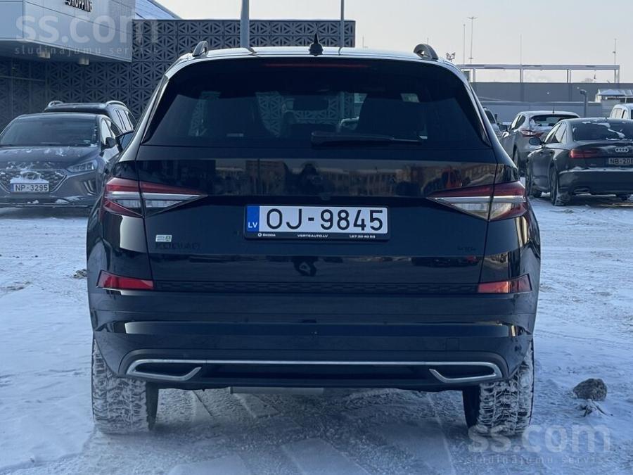 Melns Skoda Kodiaq 2023 Rīga, ar dzinēja tilpumu 2.00 L un nobraukumu 66 tūkst. km par 31250 €, foto 5 vietnē AUTOMOTO.COM.LV