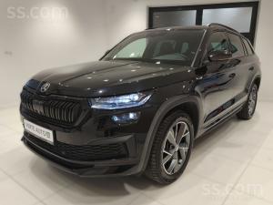 Black Skoda Kodiaq 2023 in Riga, with an engine capacity of 2.00 L and mileage of 19 thousand km for 34990 €, photo 3 on AUTOMOTO.COM.LV