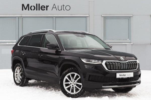 Black Skoda Kodiaq 2023 in Ventspils, with an engine capacity of 2.00 L and mileage of 53 thousand km for 35300 €, photo 7 on AUTOMOTO.COM.LV
