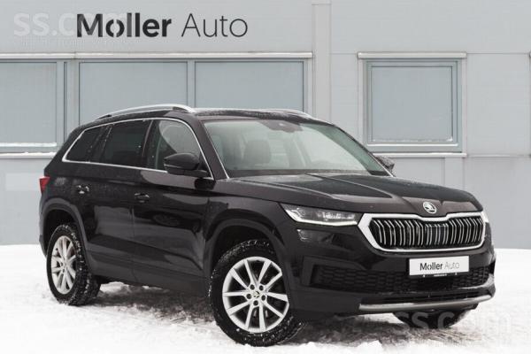 Black Skoda Kodiaq 2023 in Ventspils, with an engine capacity of 2.00 L and mileage of 53 thousand km for 35300 €, photo 7 on AUTOMOTO.COM.LV