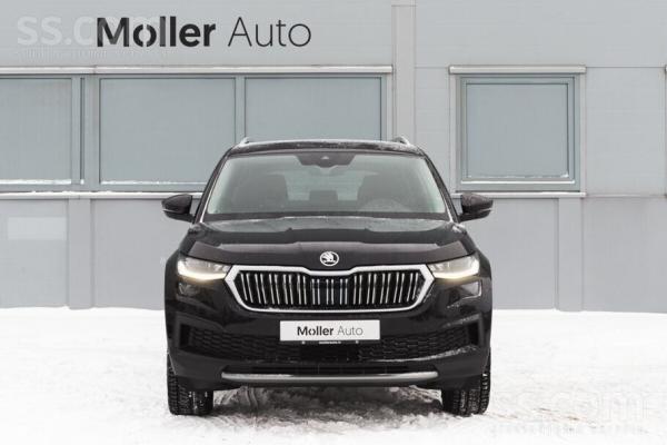 Black Skoda Kodiaq 2023 in Ventspils, with an engine capacity of 2.00 L and mileage of 53 thousand km for 35300 €, photo 8 on AUTOMOTO.COM.LV