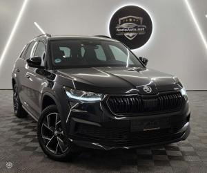 Melns Skoda Kodiaq 2023 Marijampole, ar dzinēja tilpumu 1.50 L un nobraukumu 137 tūkst. km par 28850 €, foto  vietnē AUTOMOTO.COM.LV
