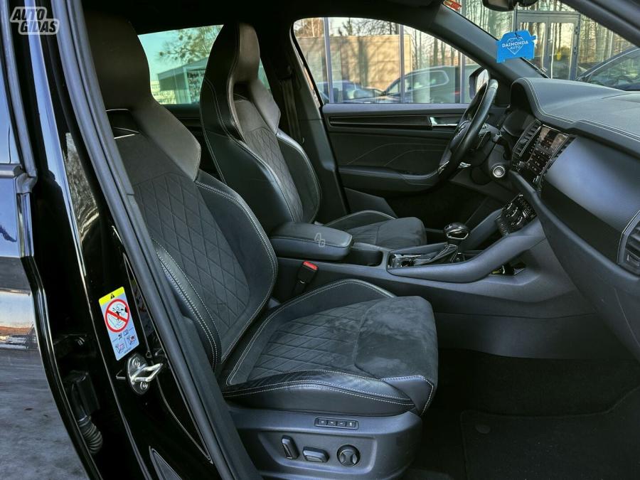 Black Skoda Kodiaq 2023 in Kaunas, with an engine capacity of 1.50 L and mileage of 188 thousand km for 25300 €, photo 12 on AUTOMOTO.COM.LV