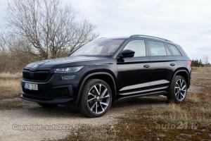 Black Skoda Kodiaq 2023 in Tallinn, with an engine capacity of 2.00 L and mileage of 94 thousand km for 36000 €, photo  on AUTOMOTO.COM.LV
