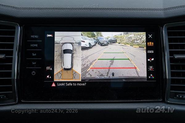 Black Skoda Kodiaq 2023 in Riga, with an engine capacity of 2.00 L and mileage of 145 thousand km for 38635 €, photo 8 on AUTOMOTO.COM.LV