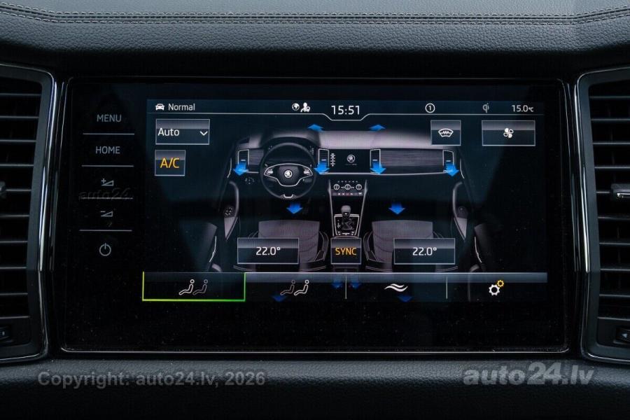 Melns Skoda Kodiaq 2023 Rīga, ar dzinēja tilpumu 2.00 L un nobraukumu 145 tūkst. km par 38635 €, foto 12 vietnē AUTOMOTO.COM.LV