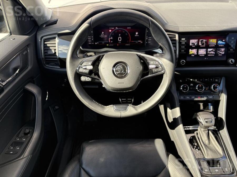 Черный Шкода Kodiaq 2023 в Рига, объемом двигателя 2.00 л и пробегом 48 тыс. км за 35000 €, фото 16 на AUTOMOTO.COM.LV
