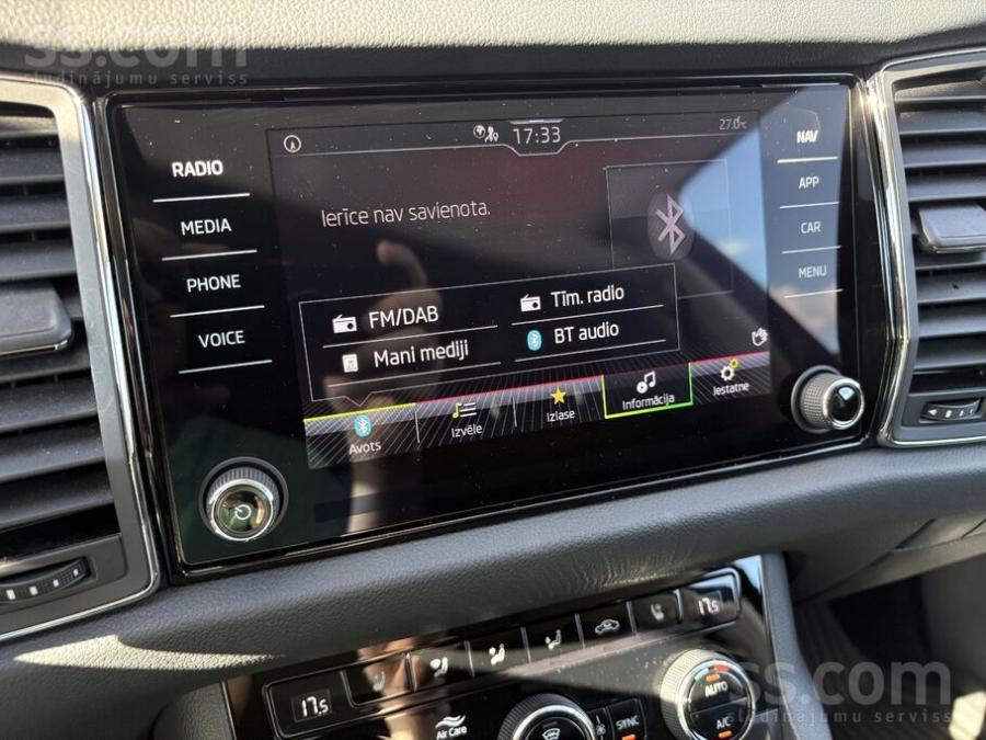 Черный Шкода Kodiaq 2023 в Рига, объемом двигателя 2.00 л и пробегом 48 тыс. км за 35000 €, фото 25 на AUTOMOTO.COM.LV