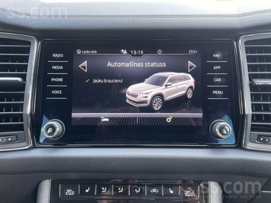 Melns Skoda Kodiaq 2023 Rīga, ar dzinēja tilpumu 2.00 L un nobraukumu 201 tūkst. km par 22590 €, foto 26 vietnē AUTOMOTO.COM.LV