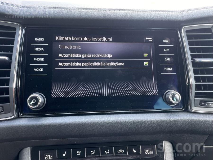 Melns Skoda Kodiaq 2023 Rīga, ar dzinēja tilpumu 2.00 L un nobraukumu 201 tūkst. km par 22590 €, foto 27 vietnē AUTOMOTO.COM.LV