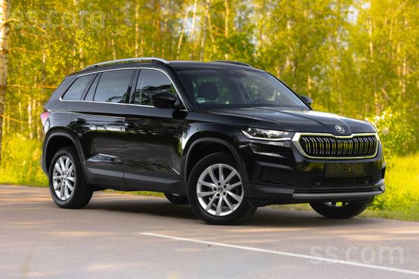 Black Skoda Kodiaq 2023 in Riga, with an engine capacity of 2.00 L and mileage of 222 thousand km for 23300 €, photo 8 on AUTOMOTO.COM.LV