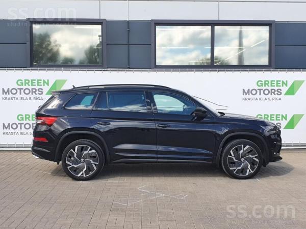 Black Skoda Kodiaq 2023 in Riga, with an engine capacity of 2.00 L and mileage of 40 thousand km for 35000 €, photo 4 on AUTOMOTO.COM.LV