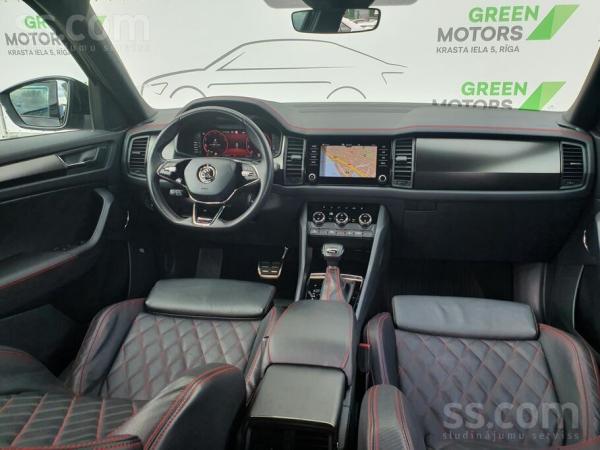 Black Skoda Kodiaq 2023 in Riga, with an engine capacity of 2.00 L and mileage of 40 thousand km for 35000 €, photo 7 on AUTOMOTO.COM.LV