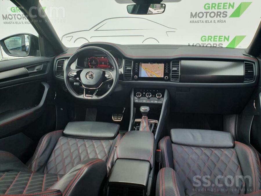 Черный Шкода Kodiaq 2023 в Рига, объемом двигателя 2.00 л и пробегом 40 тыс. км за 35000 €, фото 8 на AUTOMOTO.COM.LV