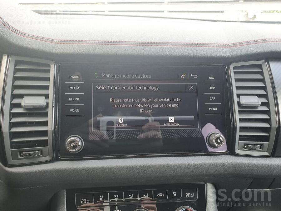 Черный Шкода Kodiaq 2023 в Рига, объемом двигателя 2.00 л и пробегом 40 тыс. км за 35000 €, фото 22 на AUTOMOTO.COM.LV