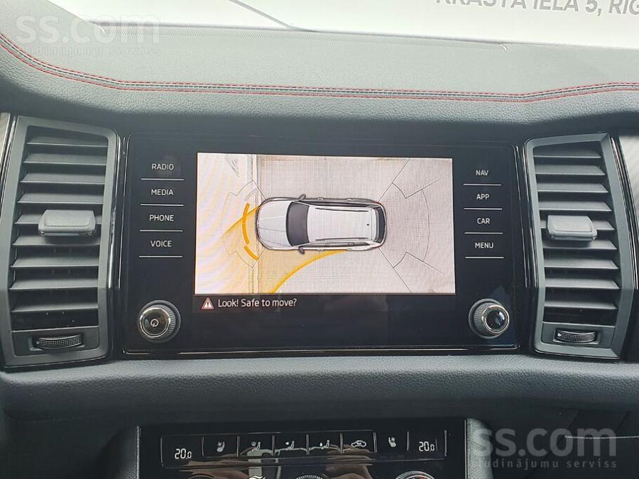 Черный Шкода Kodiaq 2023 в Рига, объемом двигателя 2.00 л и пробегом 40 тыс. км за 35000 €, фото 26 на AUTOMOTO.COM.LV