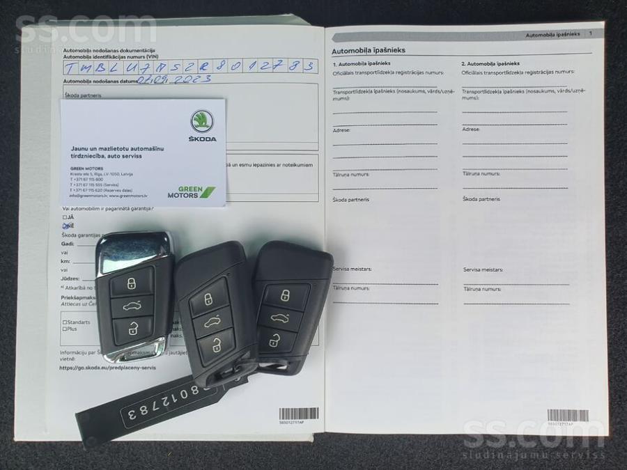 Черный Шкода Kodiaq 2023 в Рига, объемом двигателя 2.00 л и пробегом 40 тыс. км за 35000 €, фото 36 на AUTOMOTO.COM.LV