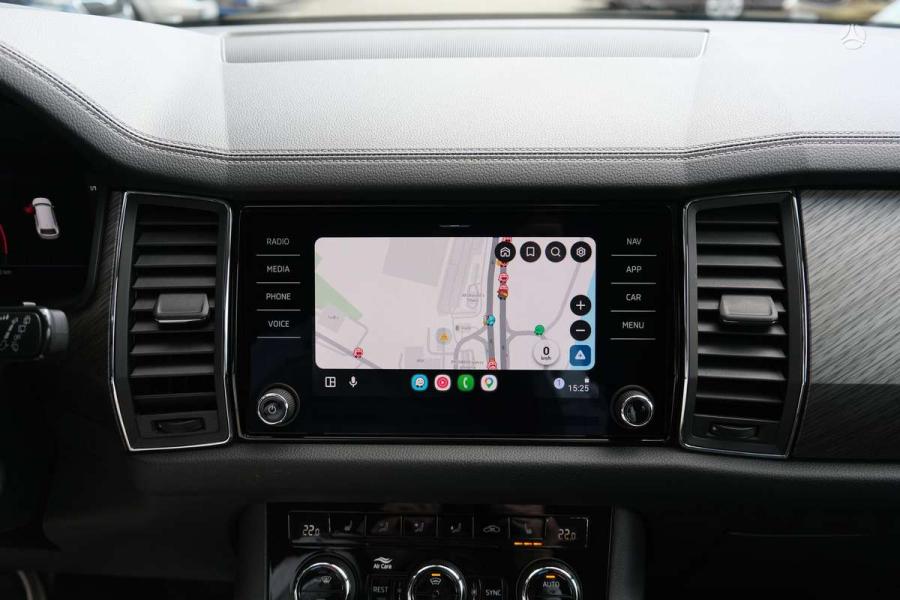 Черный Шкода Kodiaq 2023 в Вильнюс, объемом двигателя 1.98 л и пробегом 120 тыс. км за 29500 €, фото 13 на AUTOMOTO.COM.LV