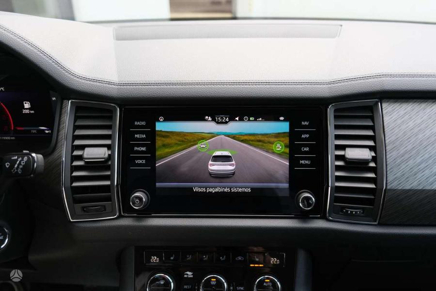 Черный Шкода Kodiaq 2023 в Вильнюс, объемом двигателя 1.98 л и пробегом 120 тыс. км за 29500 €, фото 17 на AUTOMOTO.COM.LV