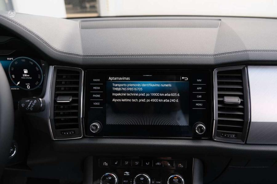 Черный Шкода Kodiaq 2023 в Вильнюс, объемом двигателя 1.50 л и пробегом 89 тыс. км за 25400 €, фото 13 на AUTOMOTO.COM.LV