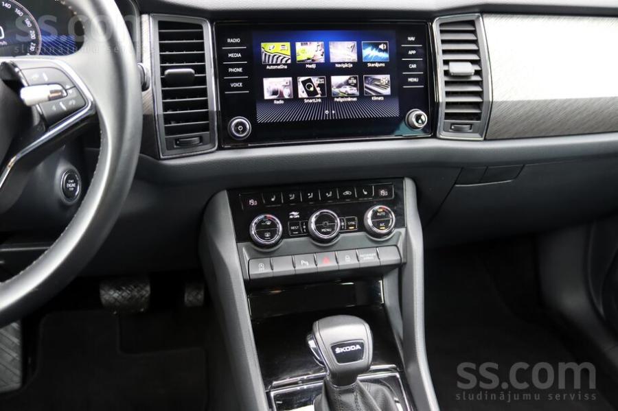 Черный Шкода Kodiaq 2023 в Рига, объемом двигателя 2.00 л и пробегом 92 тыс. км за 27600 €, фото 13 на AUTOMOTO.COM.LV