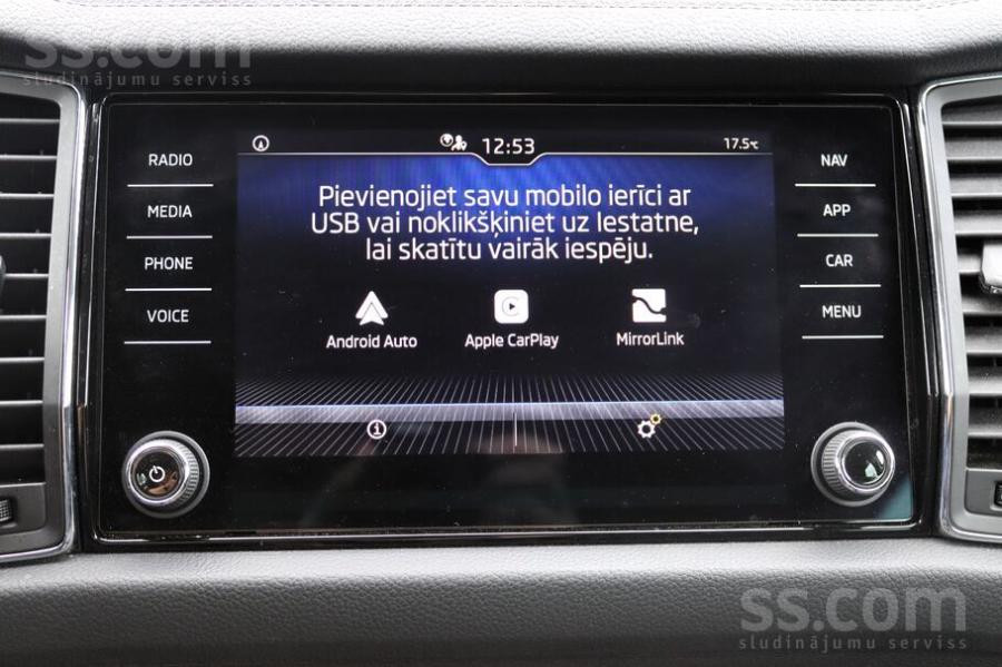 Черный Шкода Kodiaq 2023 в Рига, объемом двигателя 2.00 л и пробегом 92 тыс. км за 27600 €, фото 15 на AUTOMOTO.COM.LV