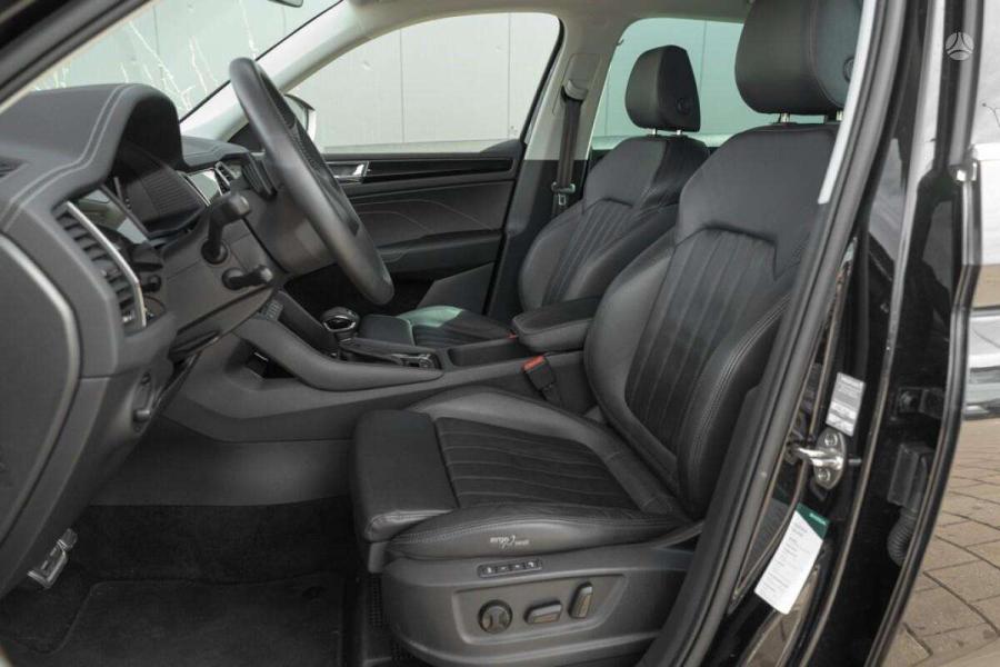 Black Skoda Kodiaq 2023 in Vilnius, with an engine capacity of 2.00 L and mileage of 163 thousand km for 27700 €, photo 13 on AUTOMOTO.COM.LV
