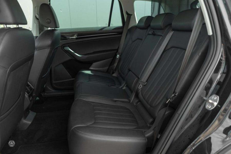 Black Skoda Kodiaq 2023 in Vilnius, with an engine capacity of 2.00 L and mileage of 163 thousand km for 27700 €, photo 14 on AUTOMOTO.COM.LV