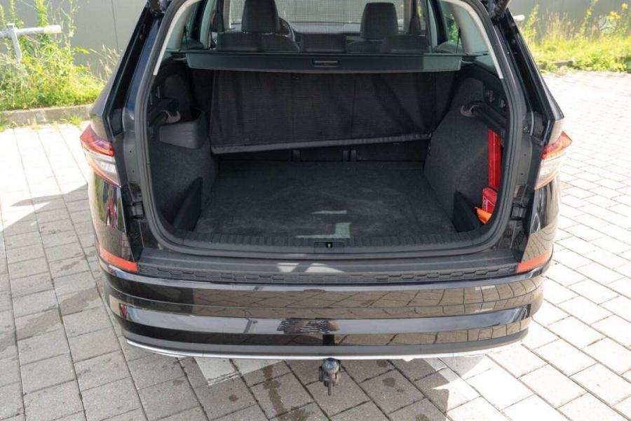 Black Skoda Kodiaq 2023 in Vilnius, with an engine capacity of 2.00 L and mileage of 163 thousand km for 27700 €, photo 27 on AUTOMOTO.COM.LV