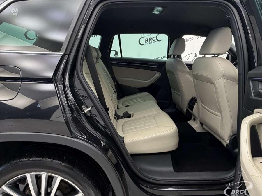 Black Skoda Kodiaq 2023 in Vilnius, with an engine capacity of 1.98 L and mileage of 86 thousand km for 33500 €, photo 12 on AUTOMOTO.COM.LV
