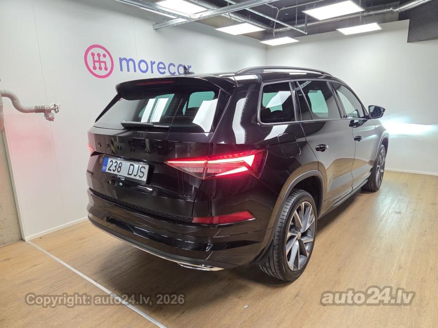 Черный Шкода Kodiaq 2023 в Таллин, объемом двигателя 2.00 л и пробегом 98 тыс. км за 30900 €, фото 7 на AUTOMOTO.COM.LV