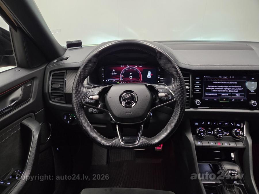 Черный Шкода Kodiaq 2023 в Таллин, объемом двигателя 2.00 л и пробегом 98 тыс. км за 30900 €, фото 15 на AUTOMOTO.COM.LV