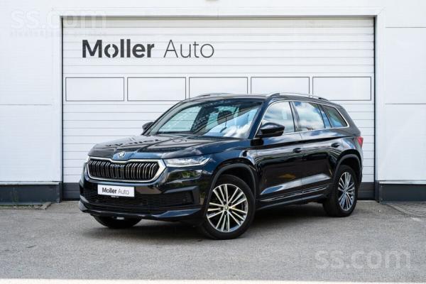 Black Skoda Kodiaq 2023 in Riga, with an engine capacity of 2.00 L and mileage of 116 thousand km for 31950 €, photo 1 on AUTOMOTO.COM.LV